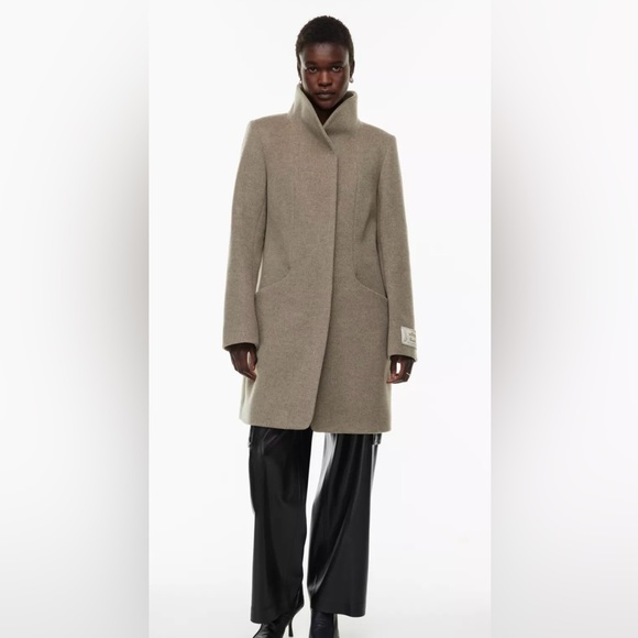 Wilfred | Jackets & Coats | Wilfred Cocoon Wool Cashmere Coat In Taupe ...
